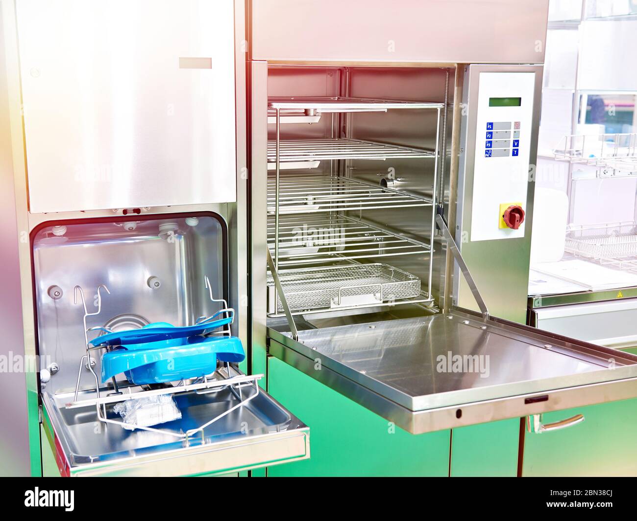 Medical washing disinfecting machine at the exhibition Stock Photo - Alamy