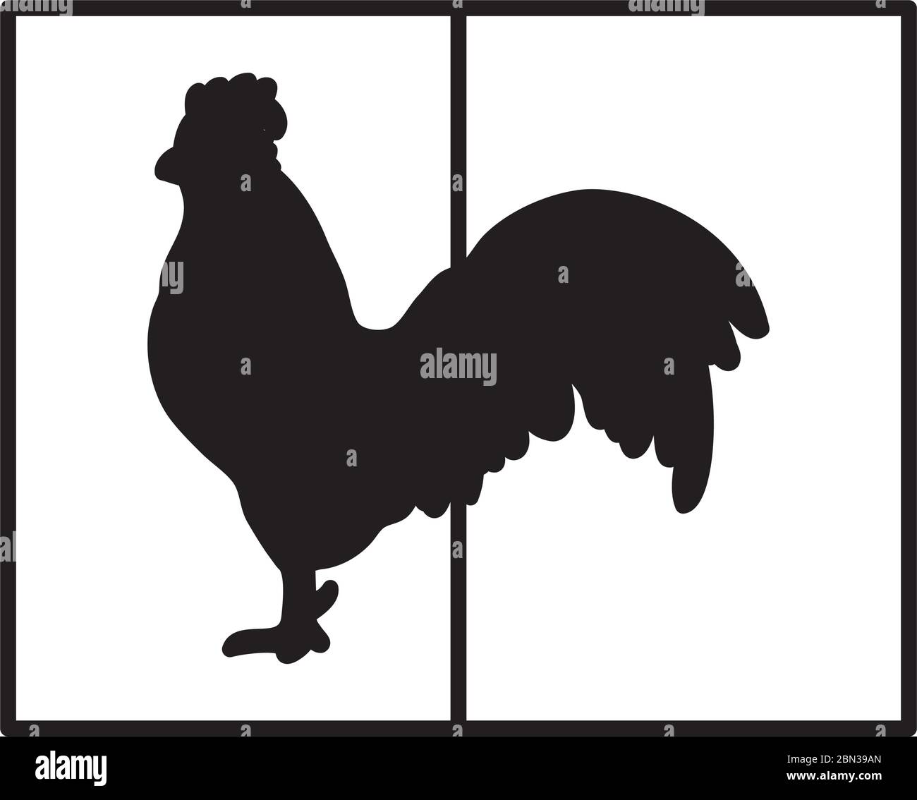 Gallic rooster Black and White Stock Photos & Images - Alamy