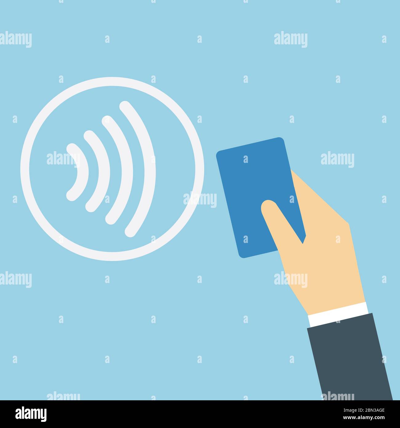 Contactless Nfc Wireless Pay Sign Logo. Credit Card Nfc Payment Vector ...