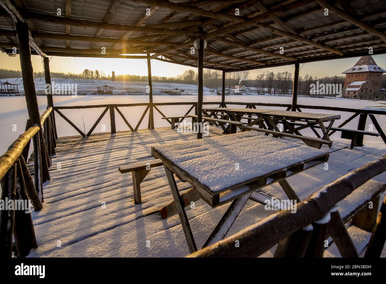 Rural tourism rest in the country gazebo Stock Photo - Alamy
