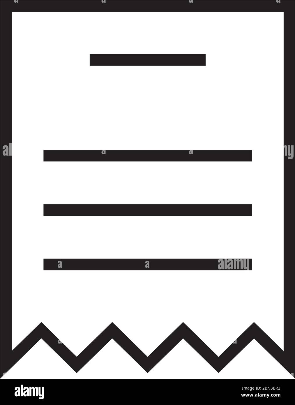 invoice icon over white background, line style, vector illustration ...