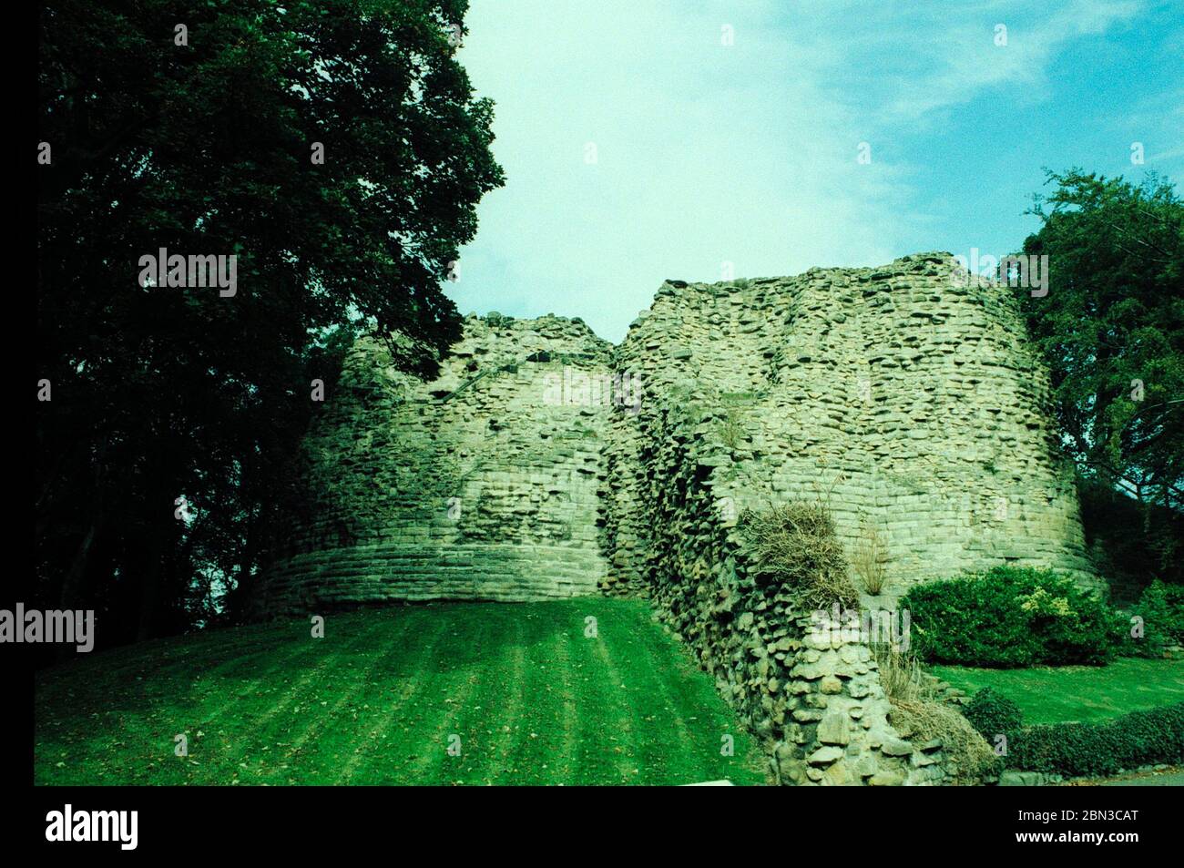 Pontefract castle, West Yorkshire, Northern England, shot on film ...