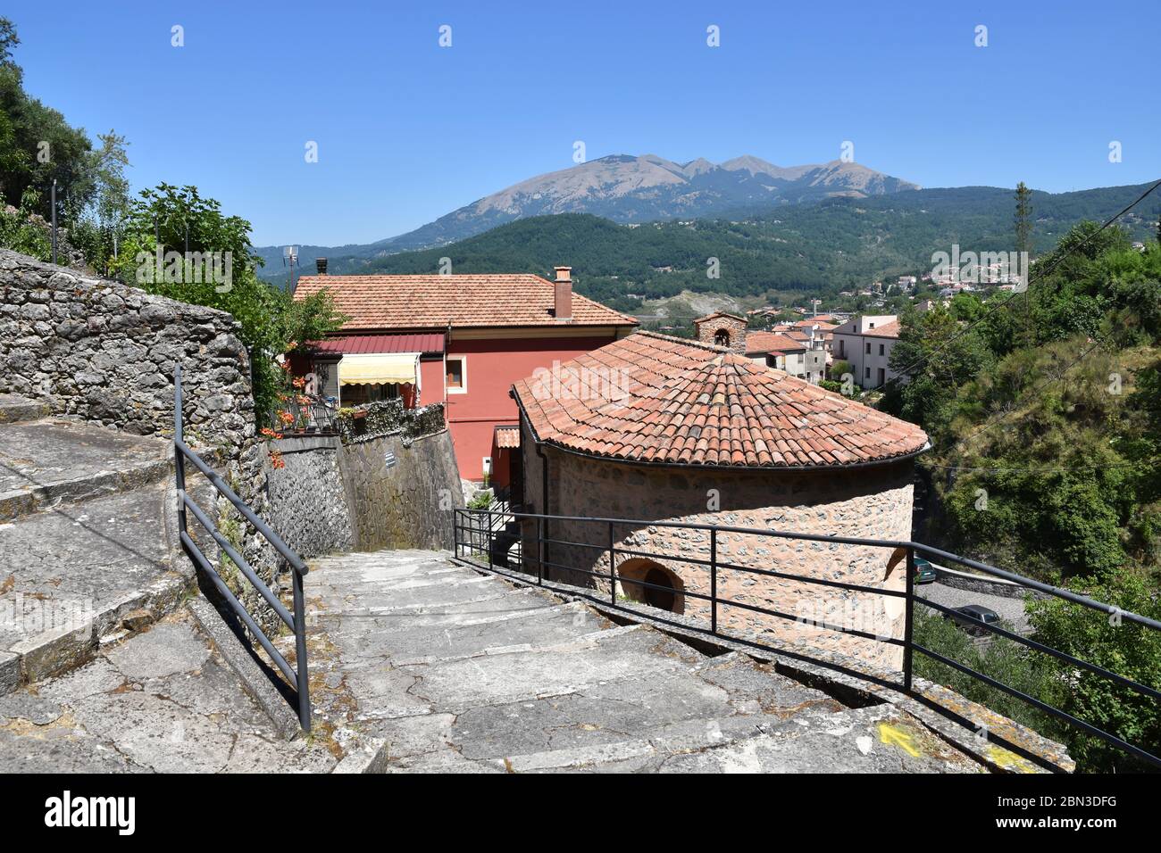 The village of Lauria in the Basilicata region Stock Photo - Alamy