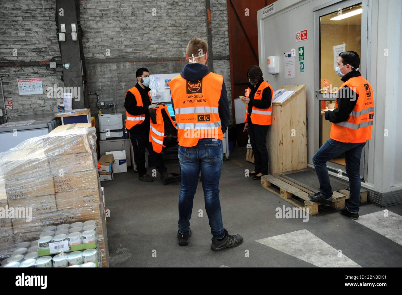 France, lille, northern food bank Stock Photo - Alamy