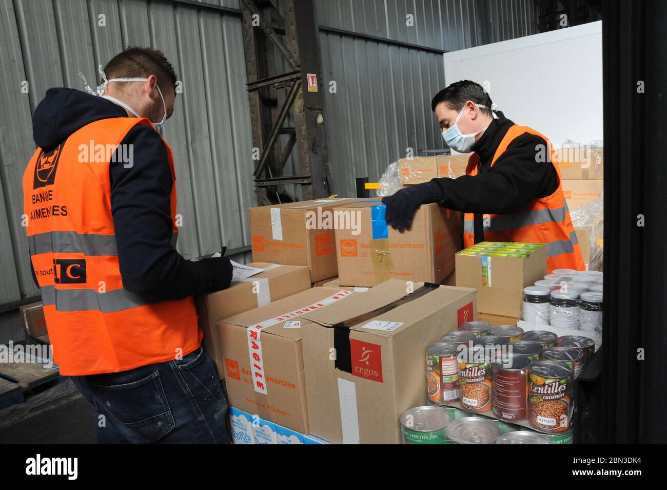 France, lille, northern food bank Stock Photo - Alamy