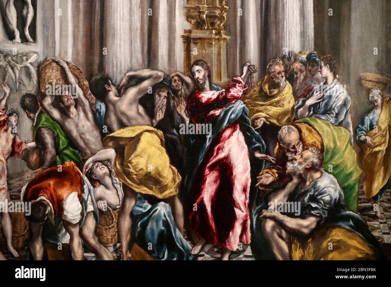 Jesus christ driving the money changers from the temple christ hi-res ...