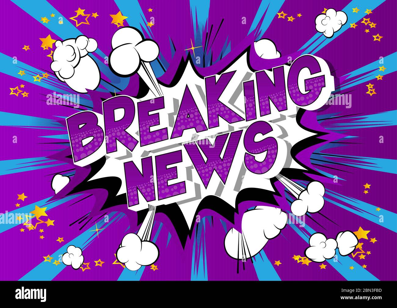 Breaking news comic book hi-res stock photography and images - Alamy