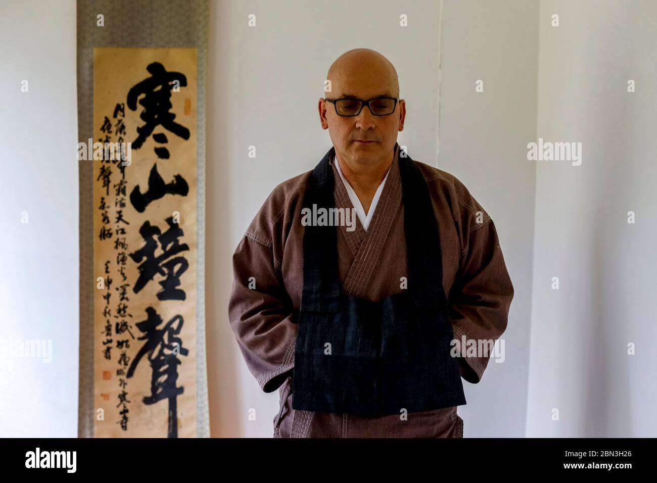 Zen sesshin (retreat) at Le Moulin de Vaux zen center, Sarthe, France ...