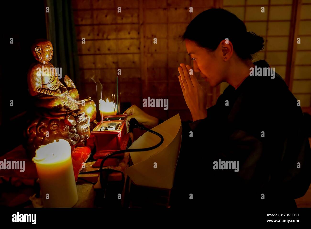 Zen sesshin (retreat) at Le Moulin de Vaux zen center, Sarthe, France ...