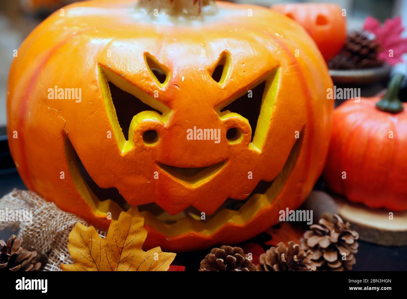 Scary pumpkin face hi-res stock photography and images - Alamy