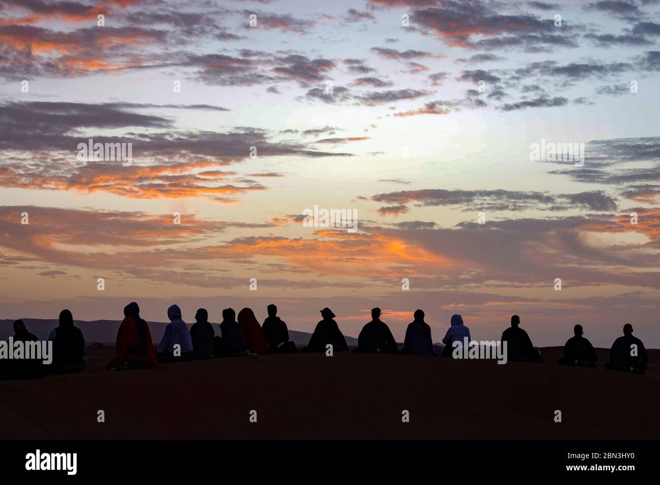 Zen sesshin (retreat) in the Sahara desert, Morocco. Zazen (meditation ...