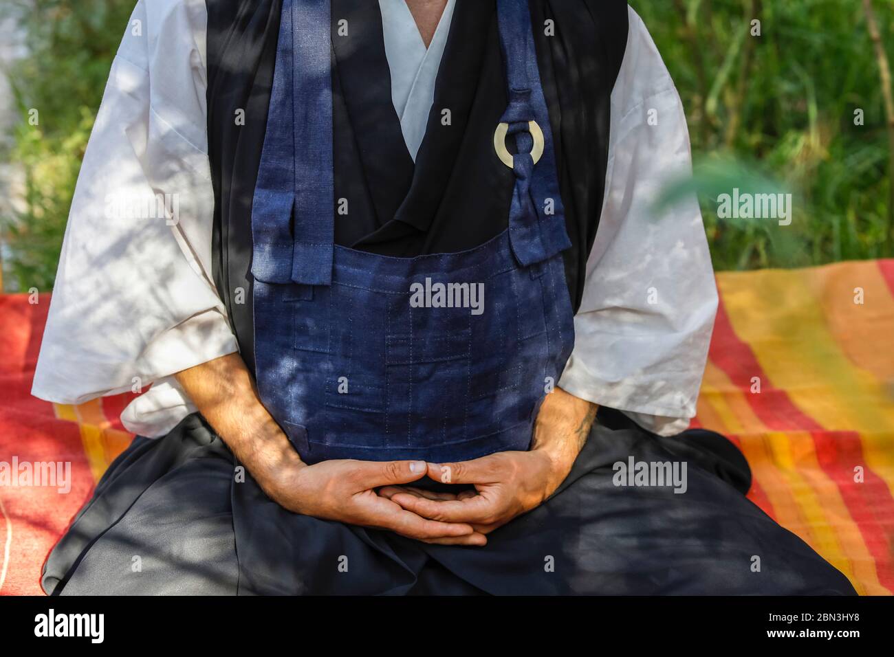 Zen sesshin (retreat) in Morocco. Zazen (meditation Stock Photo - Alamy