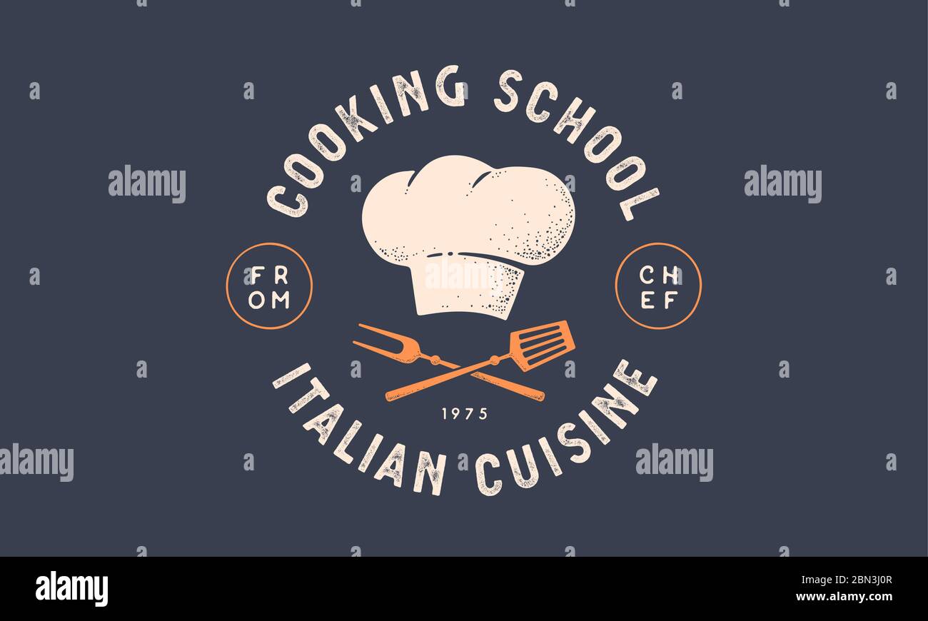 Food logo. Logo for Cooking school class Stock Vector Image & Art - Alamy
