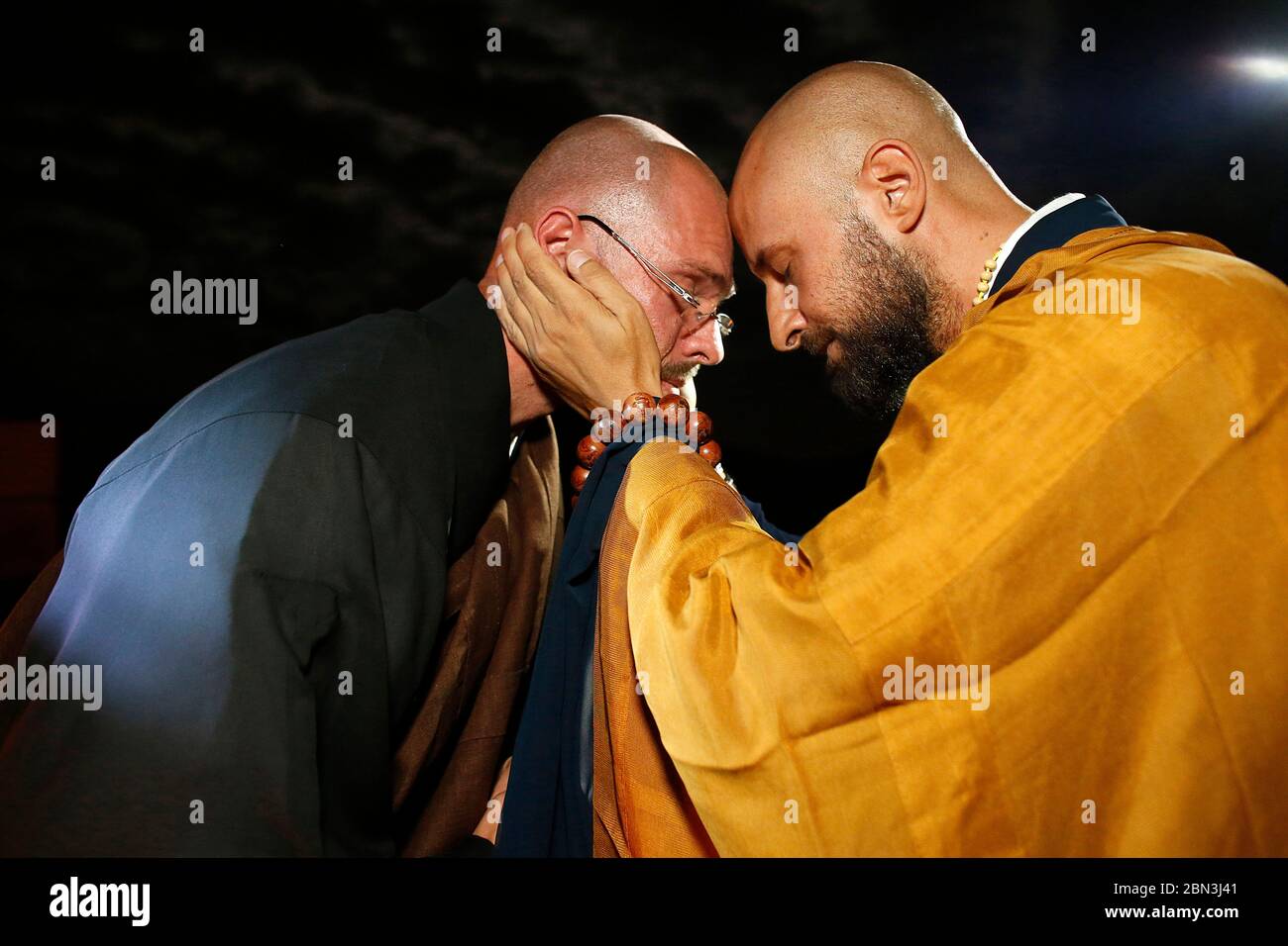 Zen buddhist monastic ordination in the Sahara desert, Morocco Stock ...