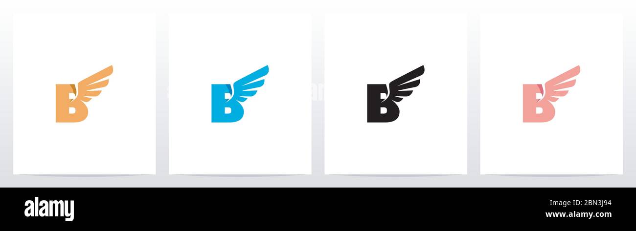 Bird with letter b logo hi-res stock photography and images - Alamy