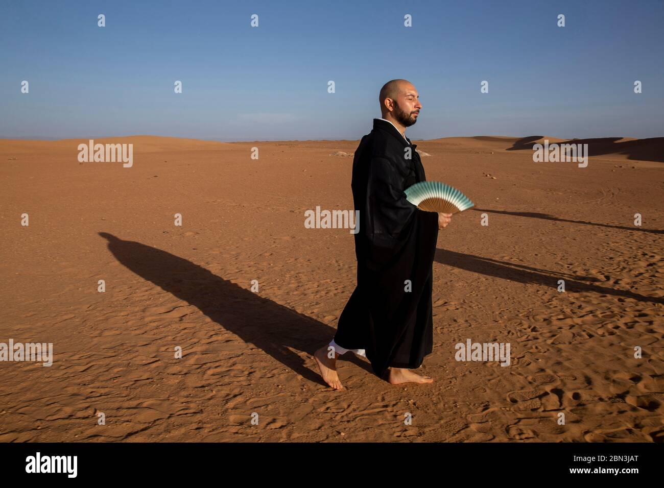 Zen buddhist monk in Morocco Stock Photo - Alamy