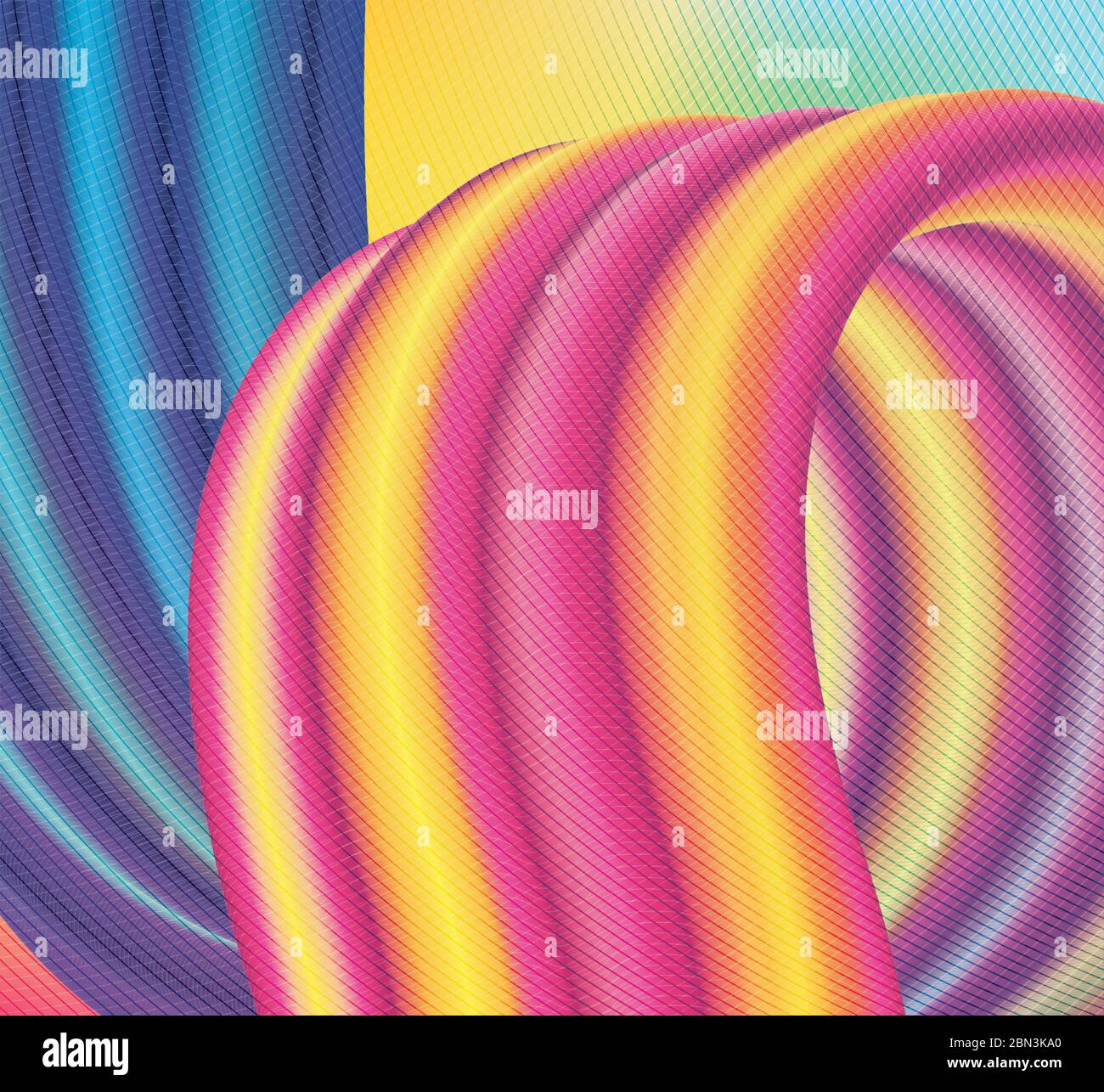 Vibrant colored and waved with flow background vector design Stock ...