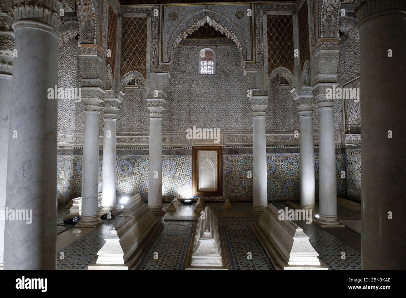 Saadian Tombs, a historic royal necropolis in Marrakech, Morocco ...