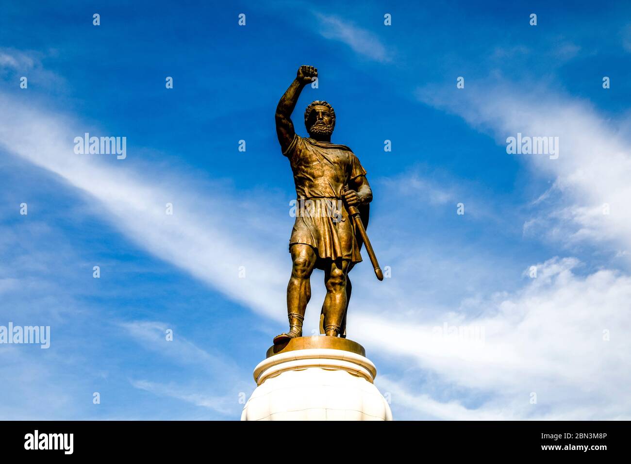 Statue of Philip II in Skopje, Republic of Macedonia Stock Photo - Alamy