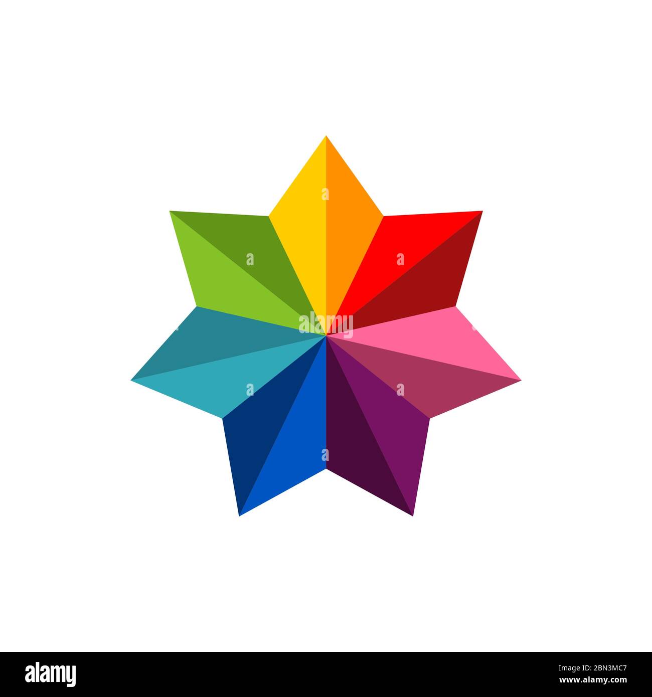 Seven Star Colorful Logo Template Illustration Design. Vector EPS 10 ...