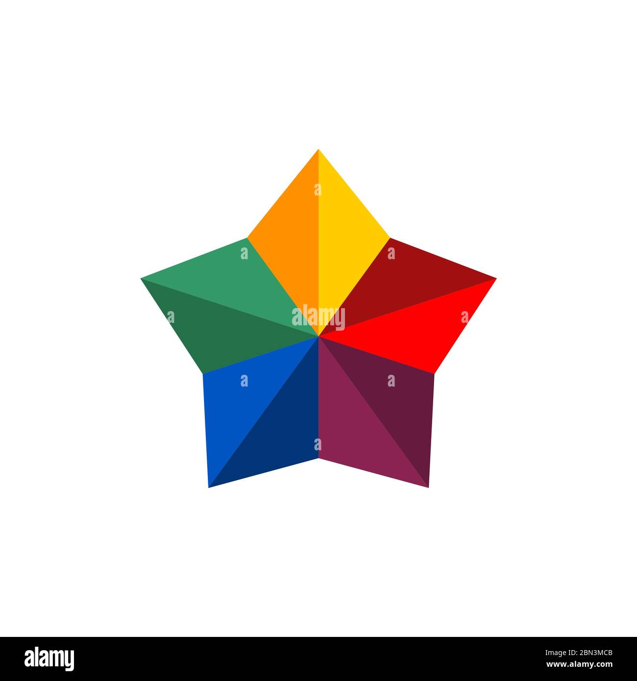 Five Star Colorful Logo Template Illustration Design. Vector EPS 10 ...