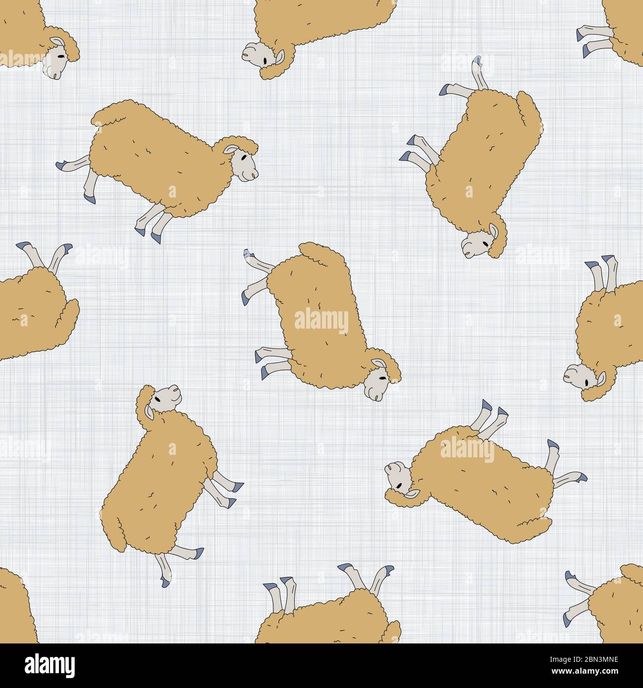 Seamless french farmhouse sheep pattern. Farmhouse linen shabby chic ...