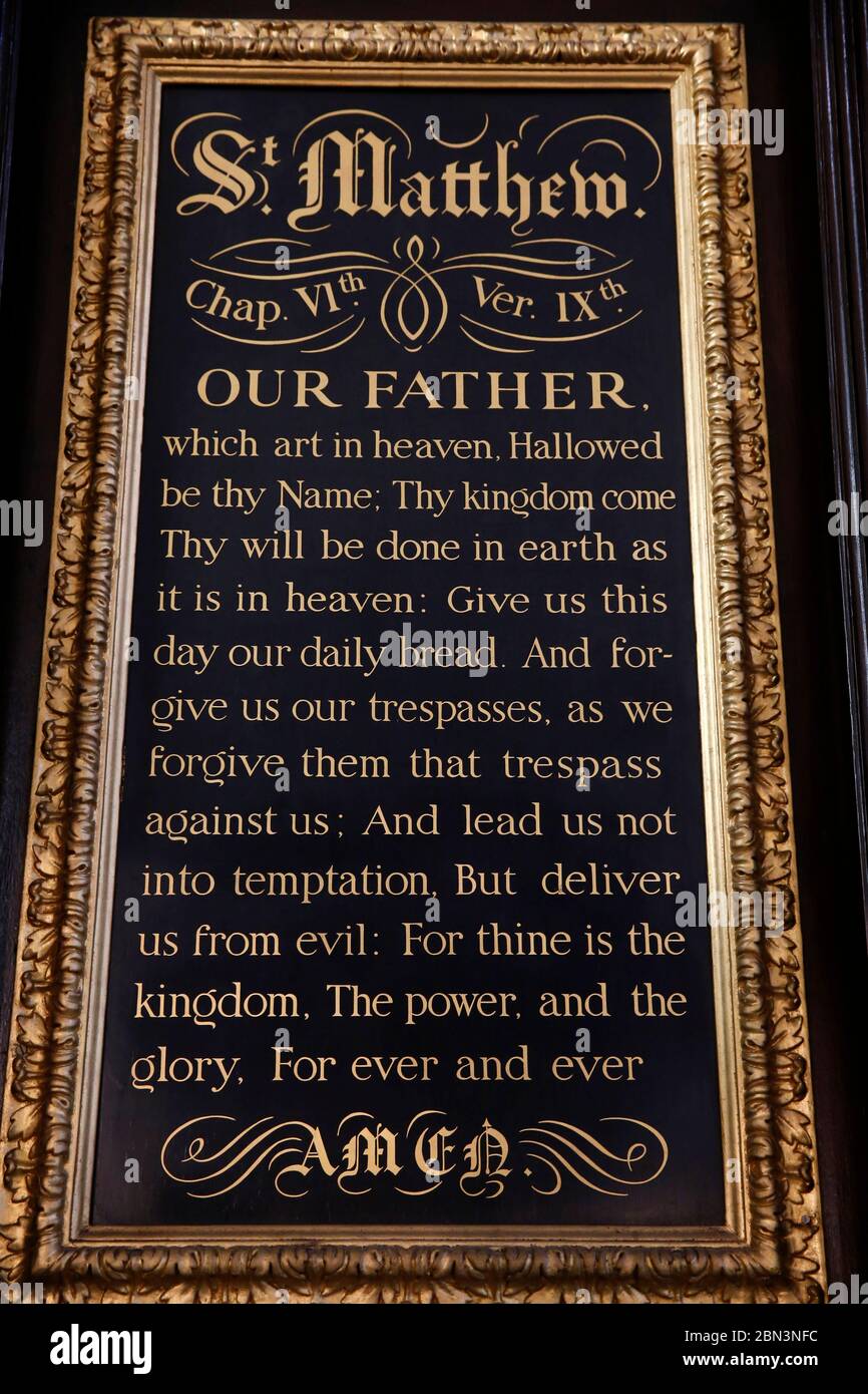 Our father prayer hi-res stock photography and images - Alamy