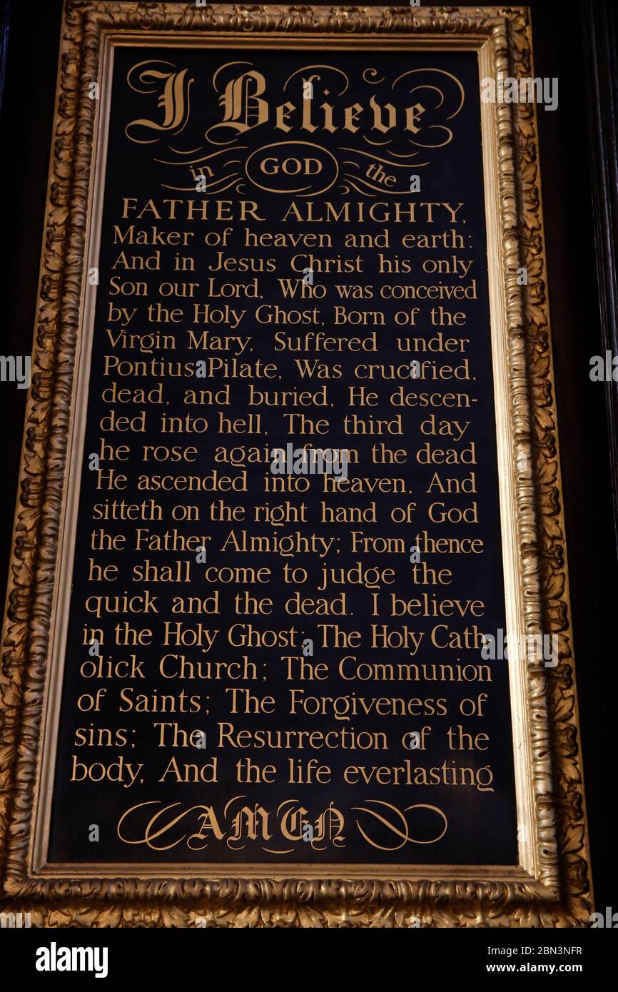 Credo hi-res stock photography and images - Alamy