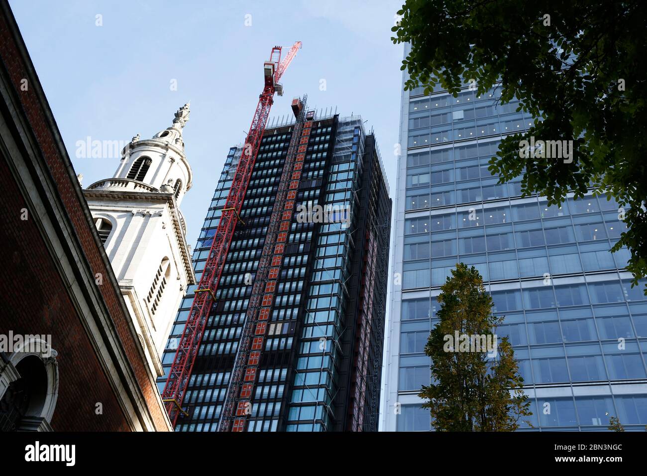 St Botolph without Bishopsgate church and contemporary buildings ...