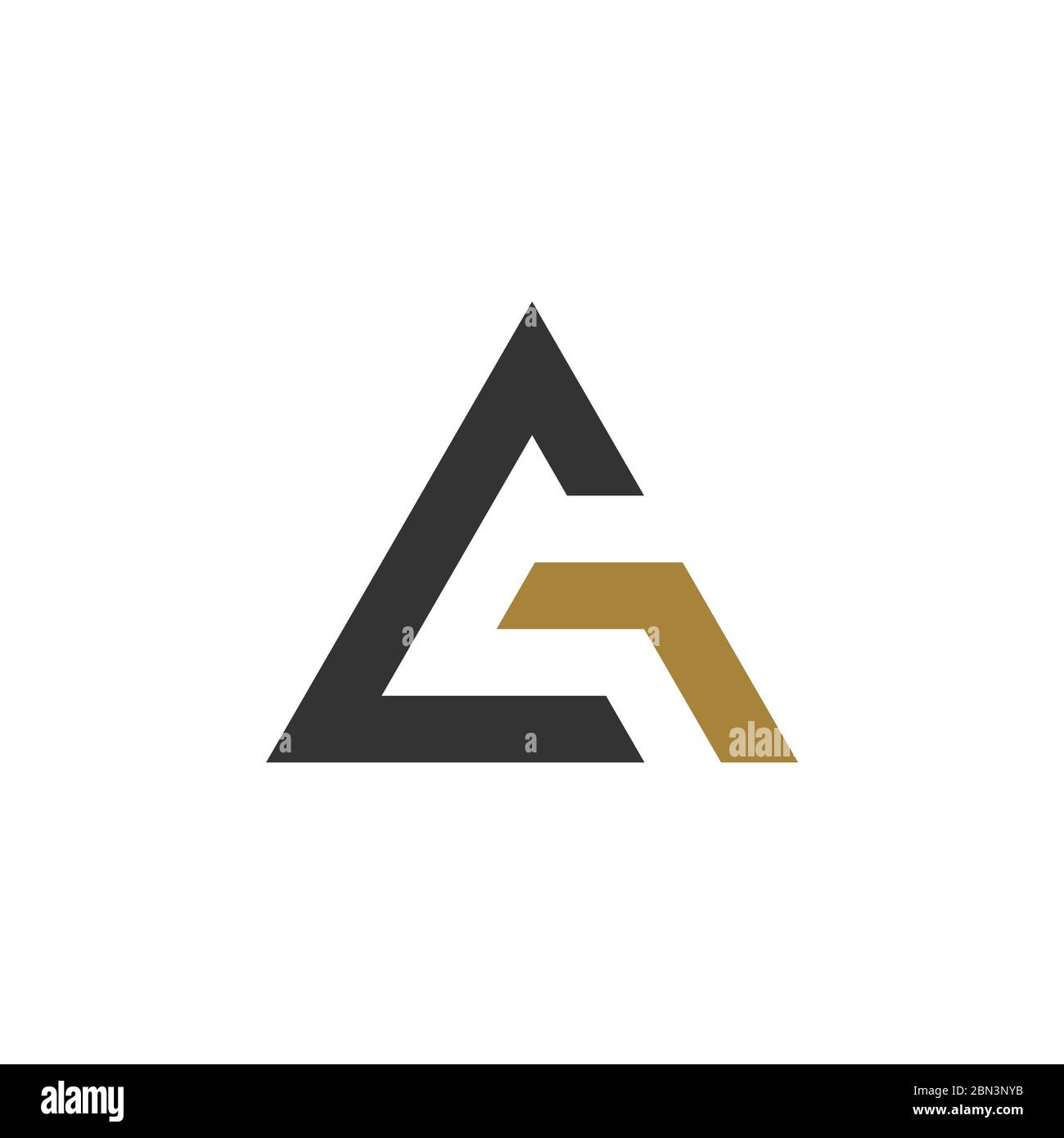 G A Letter Triangle Logo Template Illustration Design. Vector EPS 10 ...