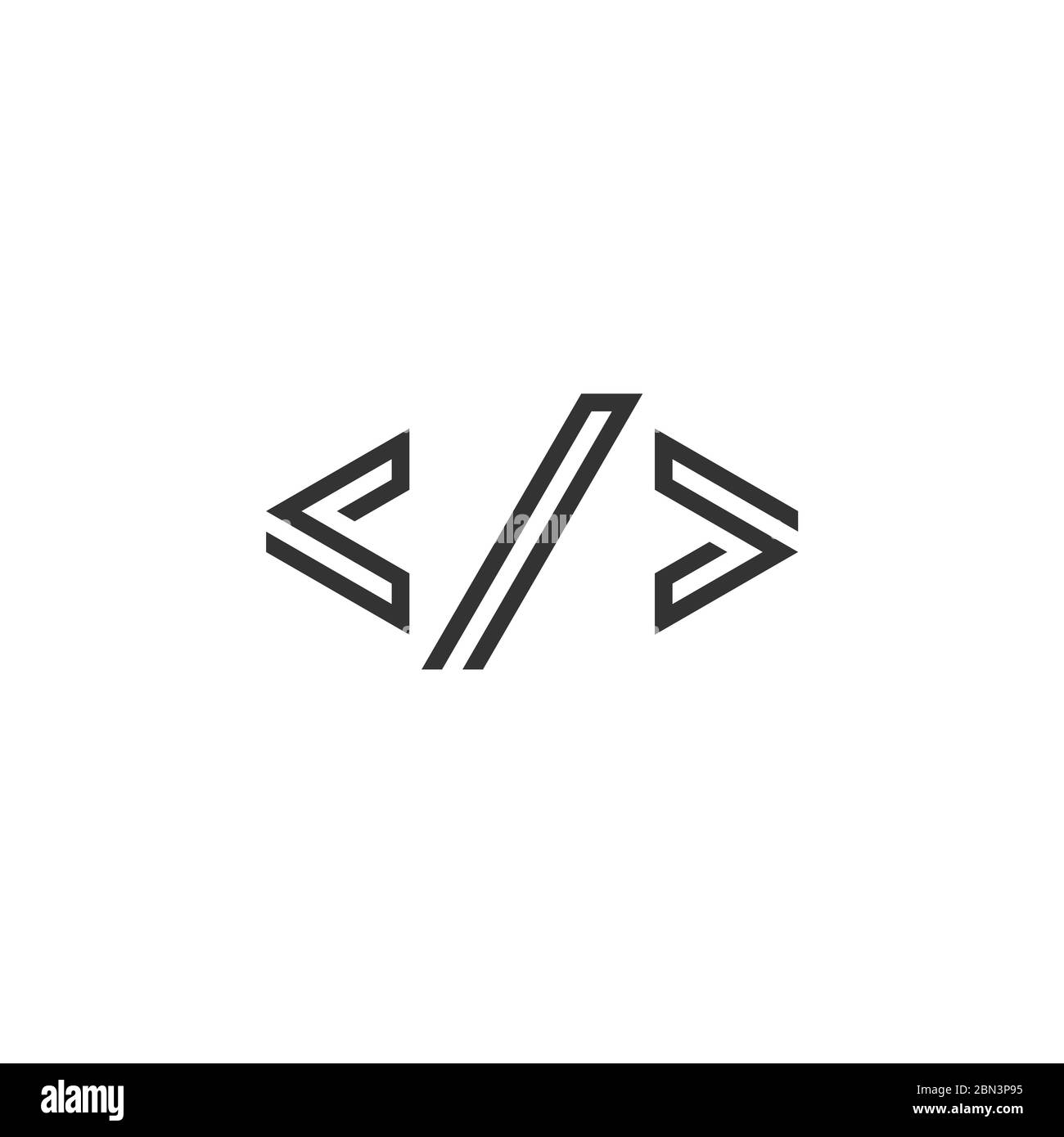 Coding Logo Template Illustration Design. Vector EPS 10 Stock Photo - Alamy