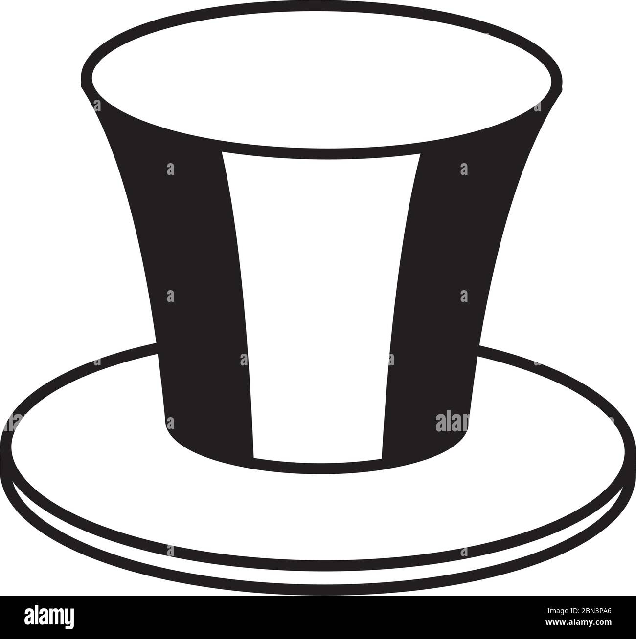 bastille day concept, top hat with france flag design over white ...