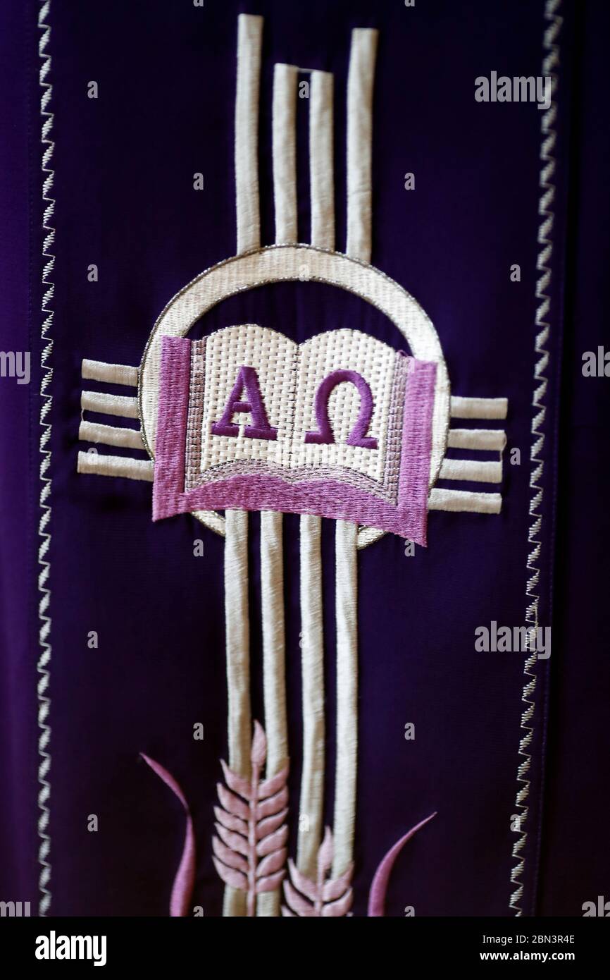Alpha omega symbol church hi-res stock photography and images - Alamy