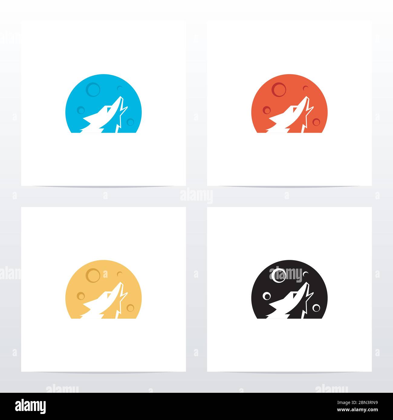 Moon night moonlit full Stock Vector Images - Alamy