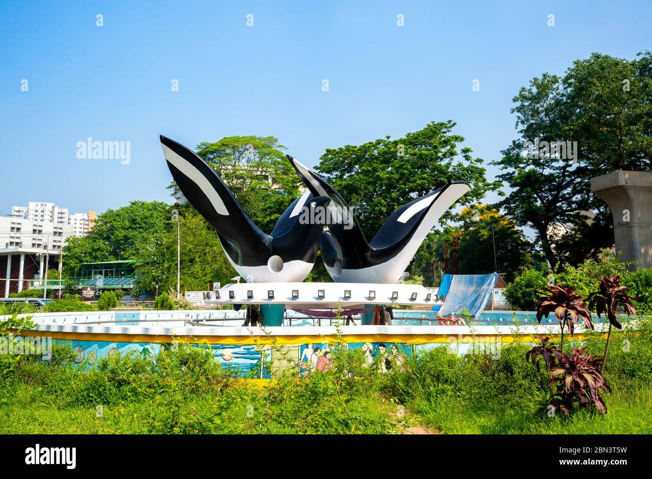 Bangladesh – May 12, 2020: Doel Chattar or Doel Square is a sculpture ...