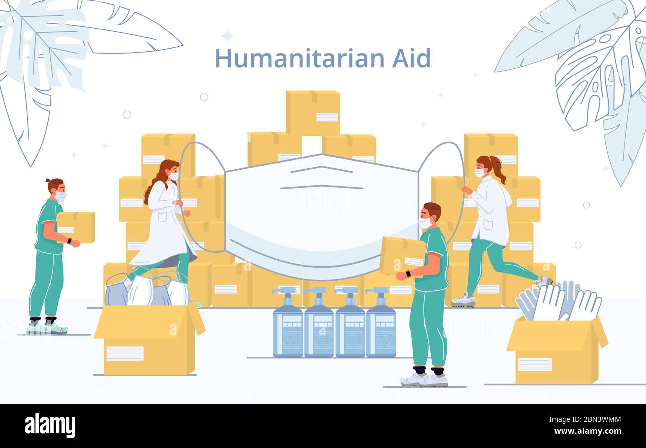 Humanitarian assistance mission Stock Vector Images - Alamy