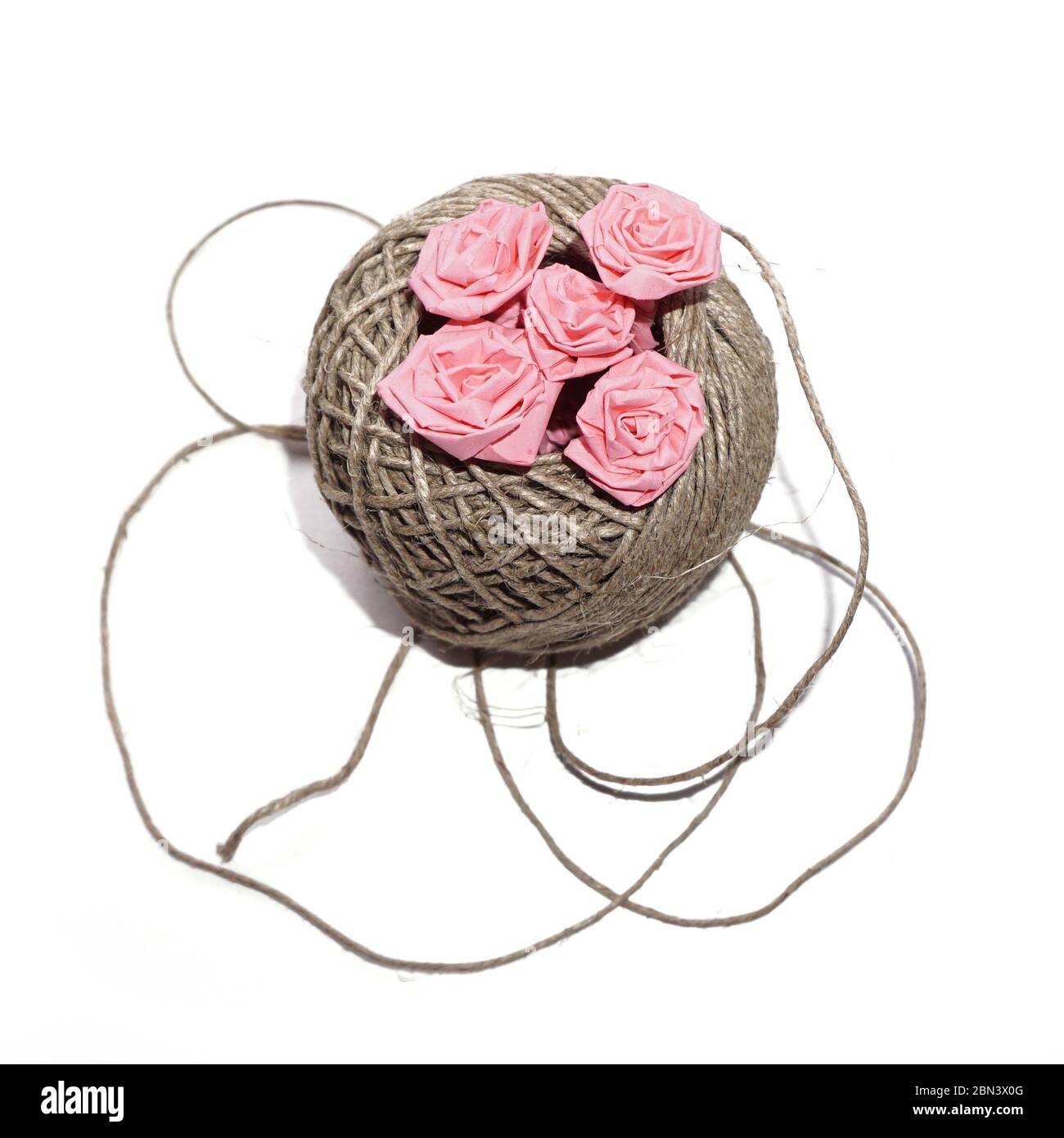 Jute rope flower hi-res stock photography and images - Alamy