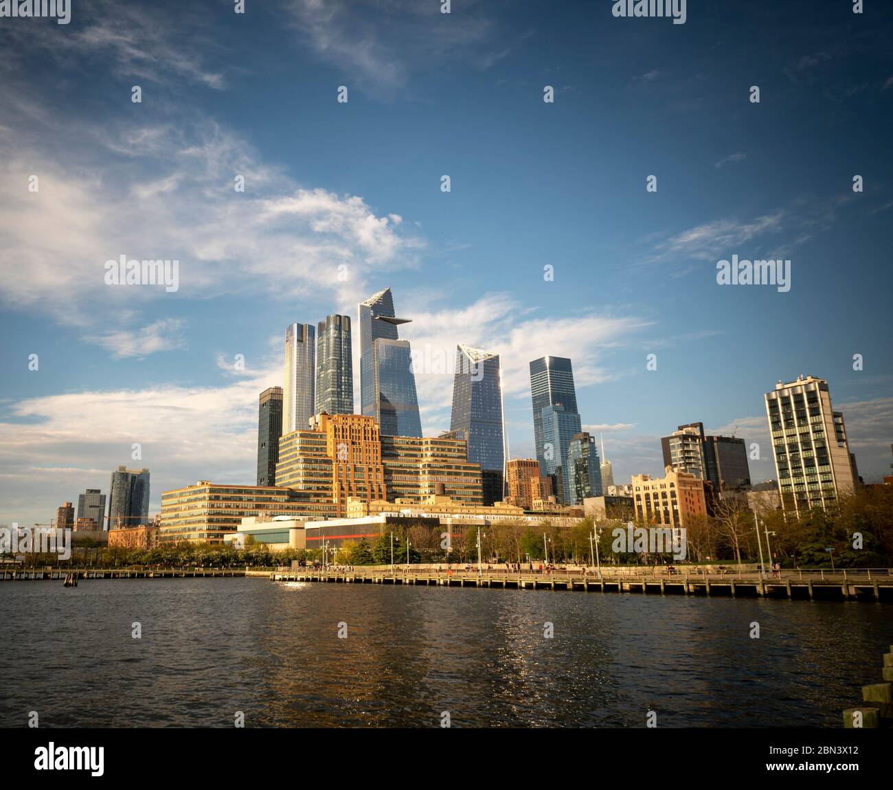 The Hudson Yards complex in New York on Saturday, May 2, 2020 ...