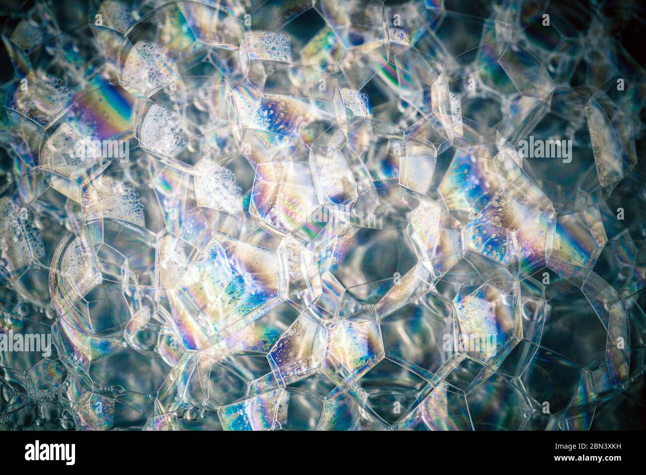geometric shapes with bubbles - close up Stock Photo - Alamy