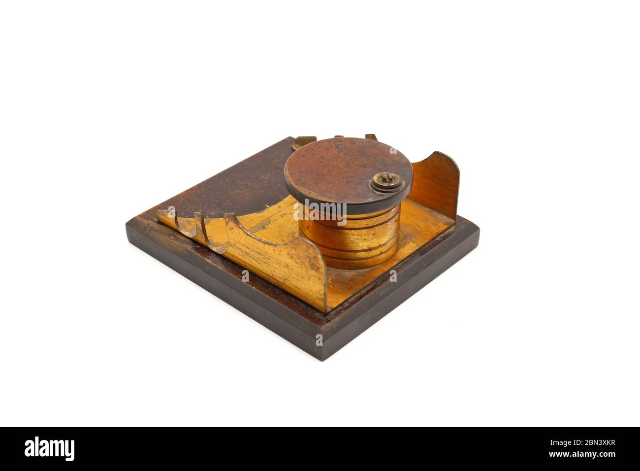 Vintage wooden inkwell Cut Out Stock Images & Pictures - Alamy