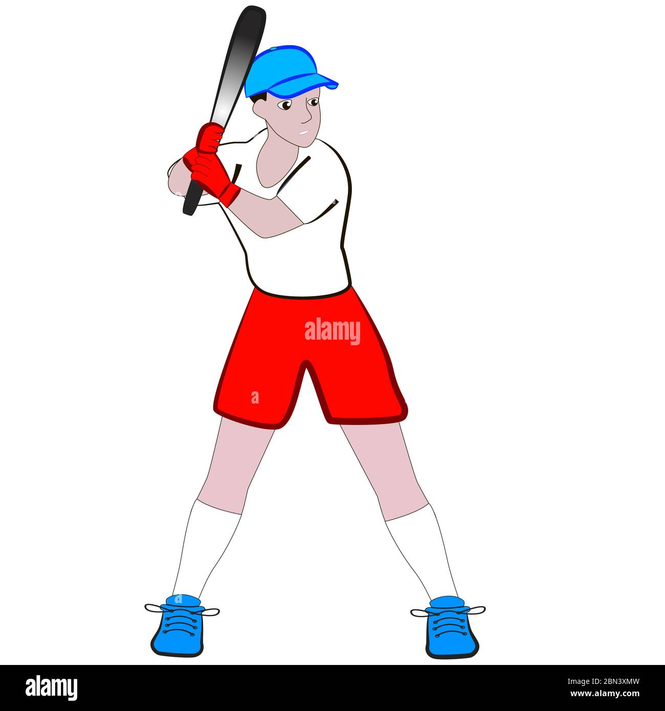 Young sporty guy Stock Vector Images - Alamy