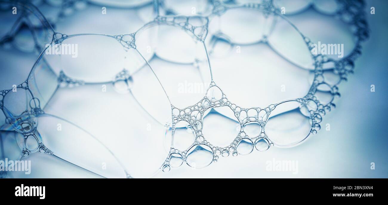 geometric shapes with bubbles - close up Stock Photo - Alamy