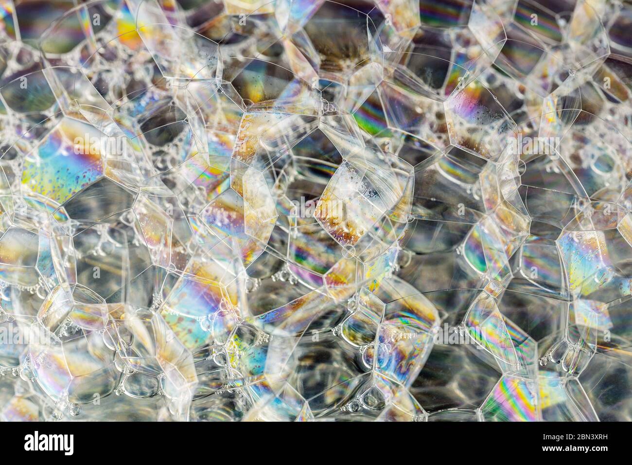 geometric shapes with bubbles - close up Stock Photo - Alamy