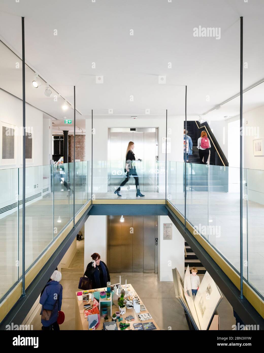 The circulation space. Edinburgh Printmakers, Edinburgh, United Kingdom ...