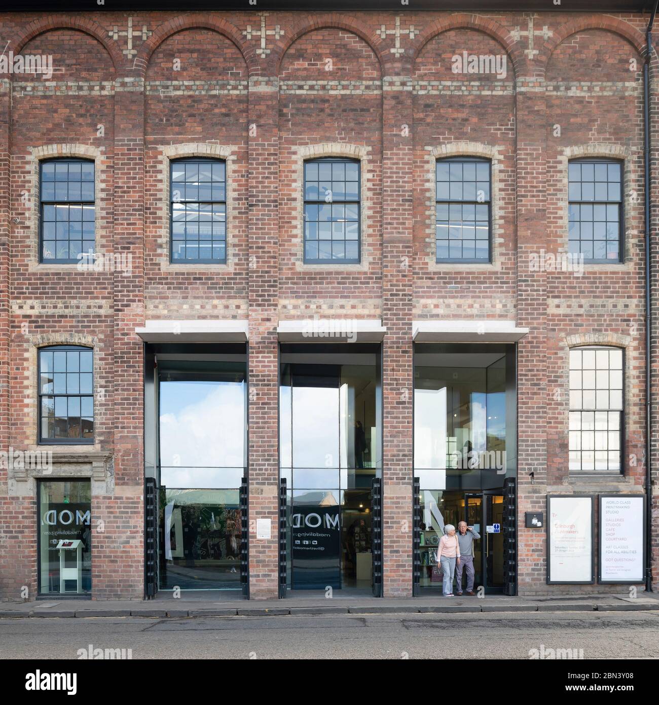 Entrance view. Edinburgh Printmakers, Edinburgh, United Kingdom ...