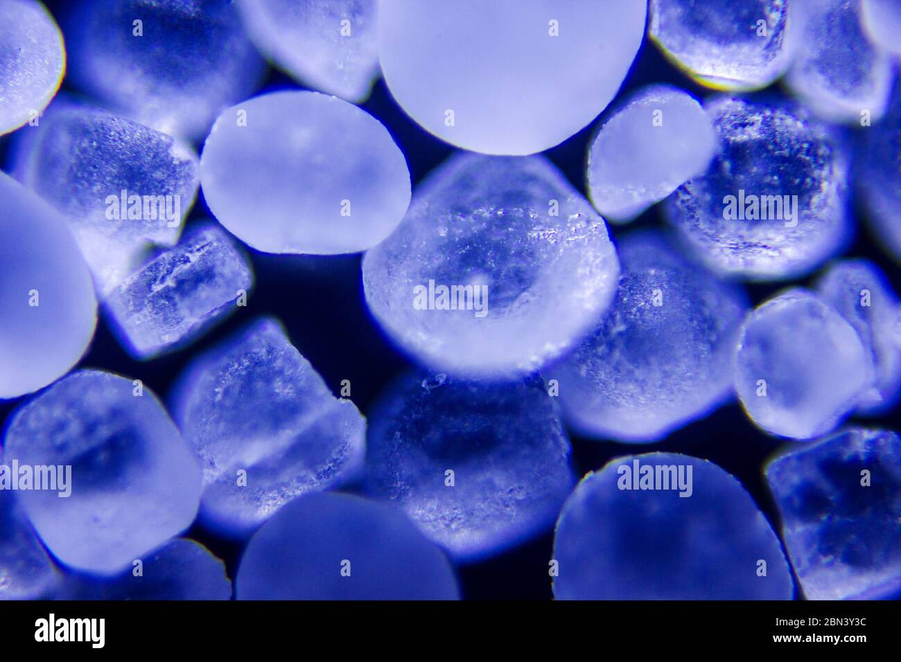 amazing salt crystals under the microscope Stock Photo - Alamy