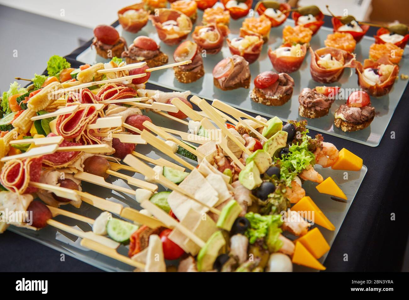 a lot of delicious food on the table, buffet, feast Stock Photo - Alamy