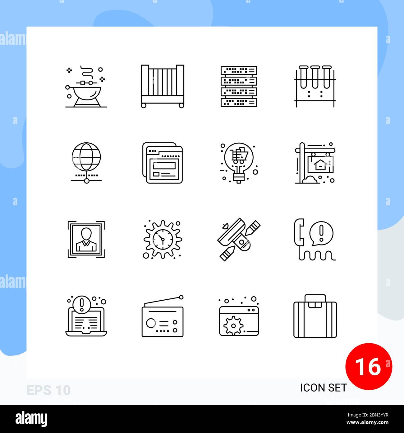 Lab rack Stock Vector Images - Alamy