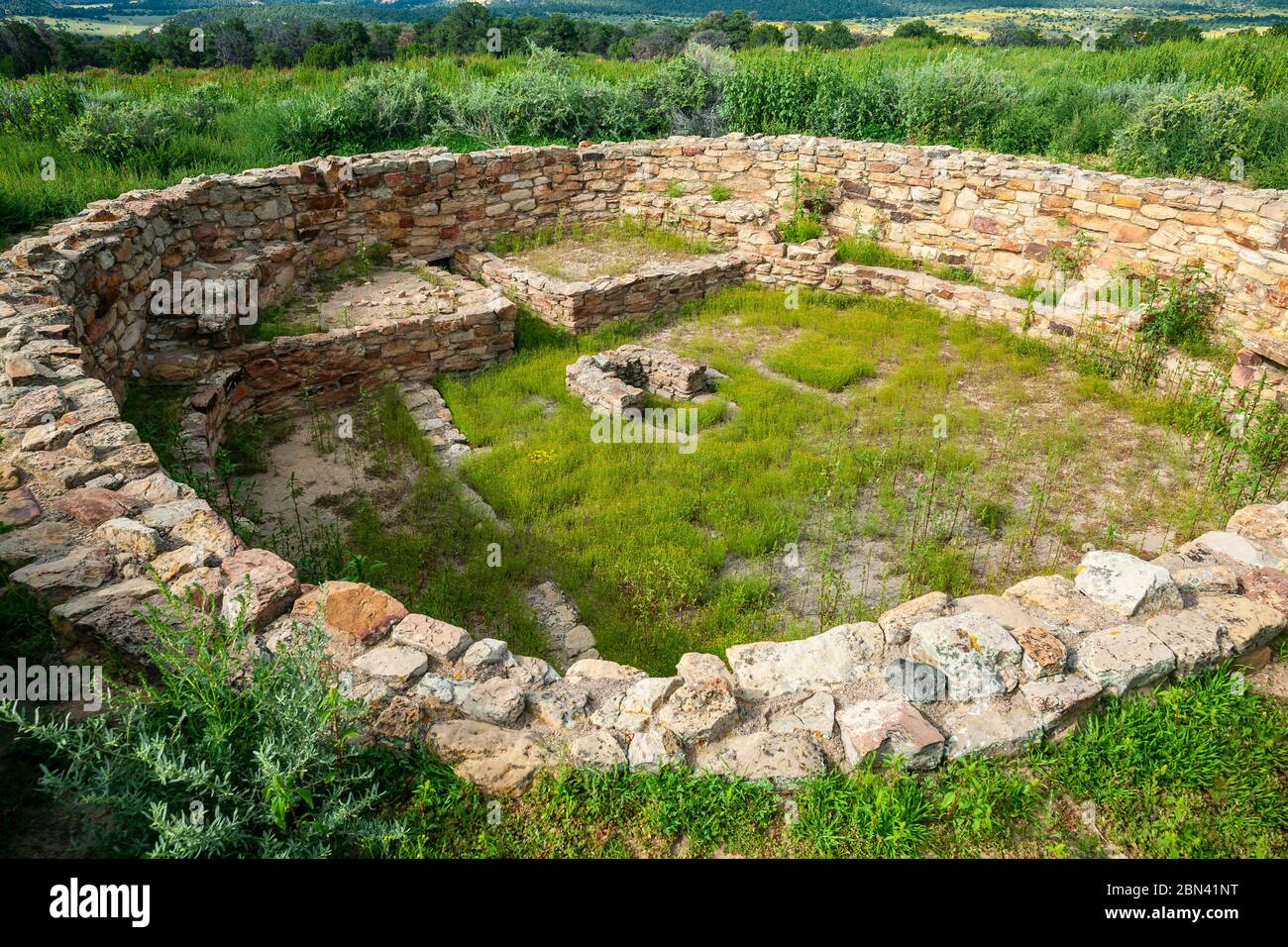 Kiva (ceremonial structure), A'ts'ina Pueblo, El Morro National ...