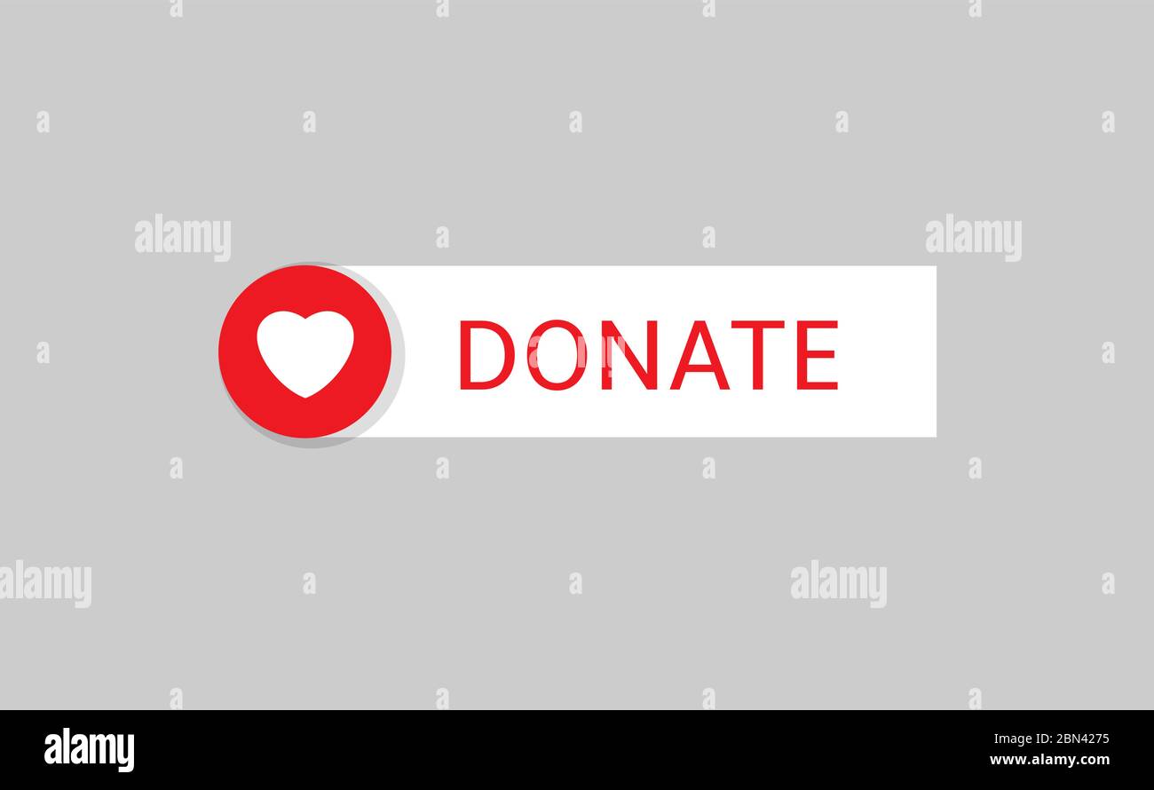 Donate button icon24 Stock Vector Image & Art - Alamy